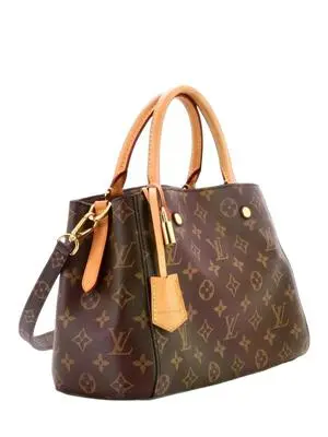 LOUIS VUITTON Montaigne Handbag Monogram Canvas Bb Satchel - Brown