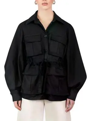 ELDORADO Saharian Macramé Fringed Jacket - Black