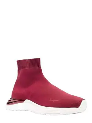 FERRAGAMO Ninette Sock Sneakers - Red