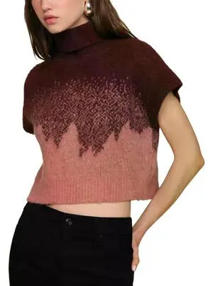 AMUR Harper Ombré Sweater Pink