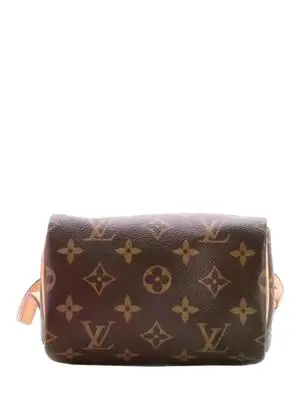 LOUIS VUITTON Speedy Bandouliere Bag Monogram Canvas Nano Crossbody Bag - Brown