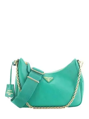 Prada Re-edition 2005 Shoulder Bag Saffiano Leather Small Crossbody Bag - Green