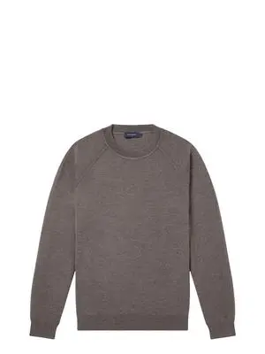 Thom Sweeney Wool Sweatshirt - Brown