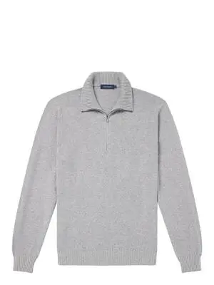 Thom Sweeney Thom Sweeney - Cashmere Half-Zip Sweater - Men - Gray - XL Gray