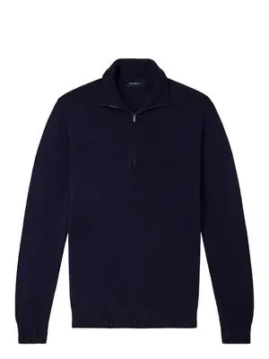 Thom Sweeney Thom Sweeney - Cashmere Half-Zip Sweater - Men - Blue - S Navy