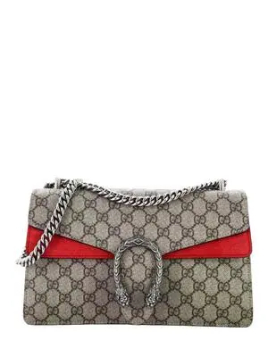 Gucci Dionysus Bag Gg Coated Canvas Small Shoulder Bag - Red