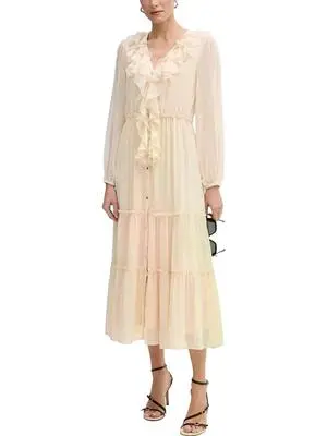 MORGAN Ruffled Tiered Midi Dress