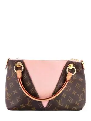 LOUIS VUITTON V Monogram Canvas And Leather Bb Tote Bag - Brown