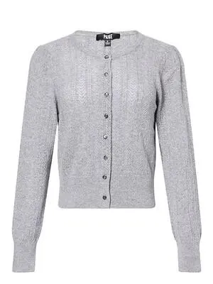 Paige Eudora Round-neck Cashmere Cardigan - Light Heather Grey