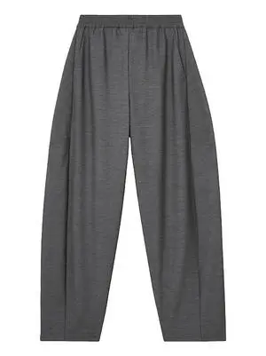 REISS Elle Barrel-leg Stretch-woven Trousers - Grey