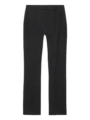 ALLSAINTS Roxanne Slim-fit High-rise Stretch Wool-blend Trousers - Black