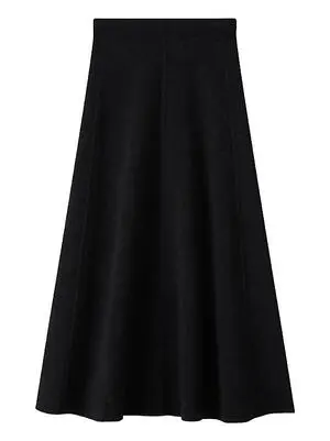 JOSEPH Helius Jacquard Milano Woven Skirt - Black