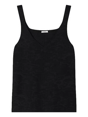 JOSEPH Joann Jacquard Milano Woven Tank Top Xs Black