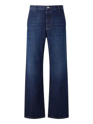 JEANERICA Genua Straight-leg Mid-waist Cotton Jeans - Blue