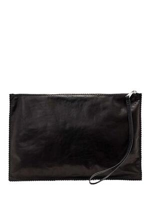ALLSAINTS Siloh Large Leather Pouch - Black