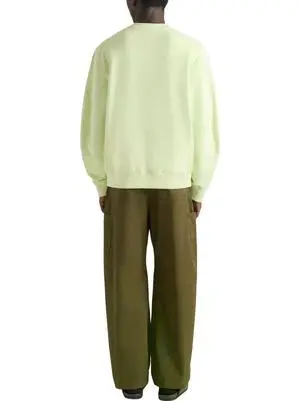 Givenchy Couture Seam Sweatshirt In Fleece With Paris - Green