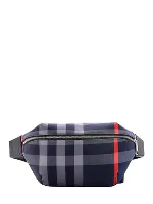 Burberry Sonny House Check Canvas Belt Bag - Black
