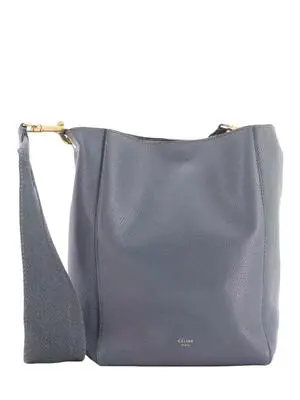 Celine Sangle Seau Bag Calfskin Small Shoulder Bag - Grey