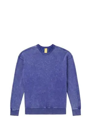 FRIZMWORKS FrizmWORKS - Cotton-Blend Jersey Sweater - Men - Blue - S Blue