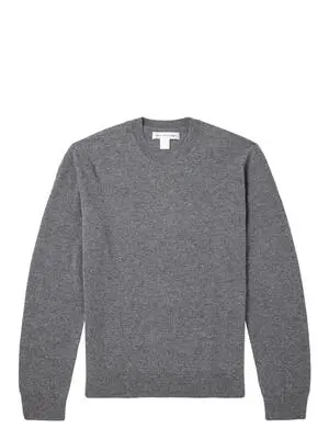 Comme Des Garçons Ribbed Wool Sweater - Gray