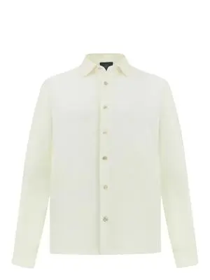 Paul & Shark Pure Linen Jersey Shirt Cloud Dancer