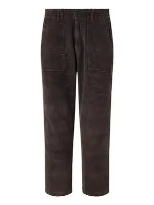 FRIZMWORKS Straight-leg Cotton-corduroy Trousers - Brown