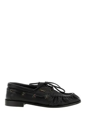 Saint Laurent Le Loafer Bateau' Loafers - Black