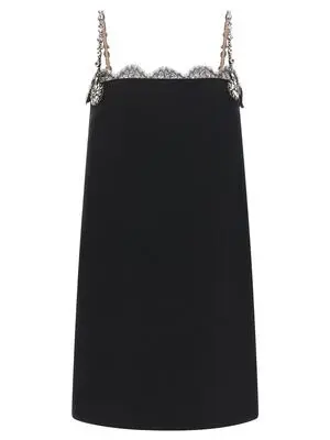Valentino Garavani Crystal Embroidery Dress - Black