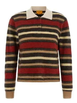 Guest In Residence Grizzly Cropped Rugby' Polo Shirt - Multicolor