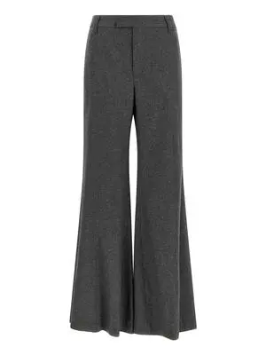 Brunello Cucinelli Wide Flare' Pants - Gray