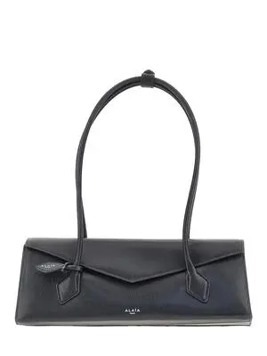Alaïa Leather Medium 'le Teckel Flap' Bag - Black