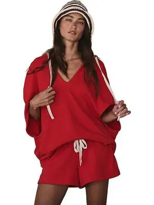 Free People Jaxson Short Set - Fiery Red