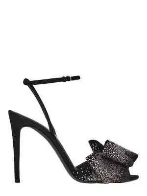 SALVATORE FERRAGAMO Crystal-embellished Double-bow Sandals