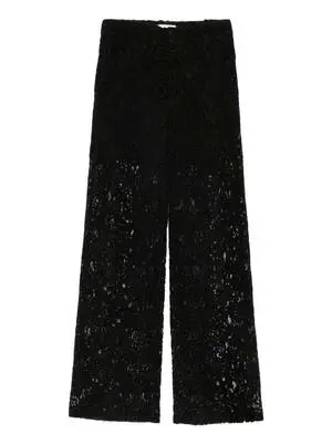 QUETSCHE Lace-overlay Wide-leg Trousers