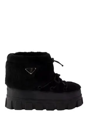 Prada Shearling Après-ski Boots - Black