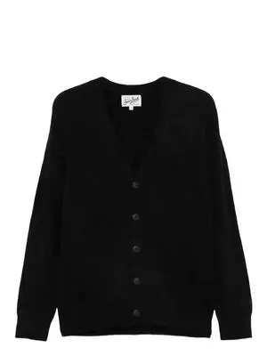 MC2 SAINT BARTH Herrison Alpaca V-neck Cardigan - Black