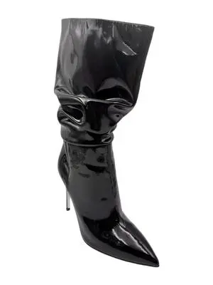 PARIS TEXAS Patent-leather Slouchy Boots