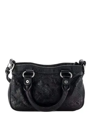 Balenciaga Le Cagole Giant Studs Leather Mini Tote Bag - Black