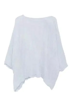DANIELA GREGIS Boat-neck Blouse - Blue