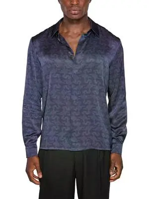 NING DYNASTY Cloud Long-sleeve Shirt - Blue