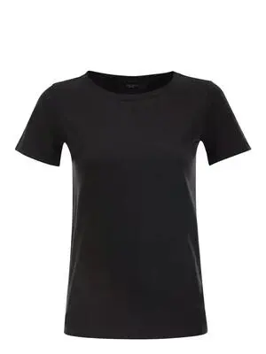 Max Mara Butterfly Logo Cotton T-shirt Black