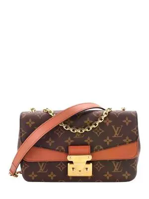 LOUIS VUITTON Marceau Handbag Monogram Canvas With Leather Shoulder Bag - Brown