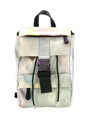 Fendi Fendiness Zucca Canvas Small Backpack - Blue