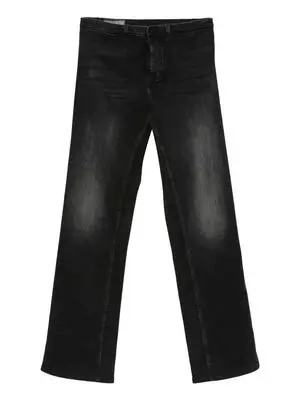 Gucci Cotton Denim Pants With Web - Black