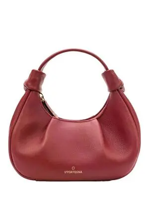 LA PORTEGNA Anita Knotted Leather Tote Bag