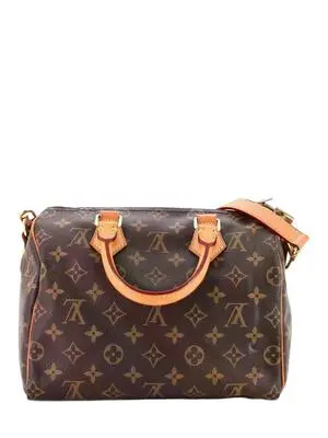 LOUIS VUITTON Speedy Bandouliere Bag Monogram Canvas 25 Satchel - Brown