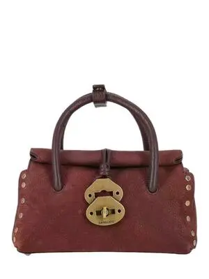 ZANELLATO Dotta Jones Nabuk Tote Bag Red