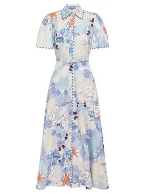 LEO LIN Bianca Cotton Midi Dress - Multi