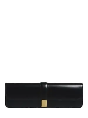 Khaite Blake Long Leather Clutch - Black