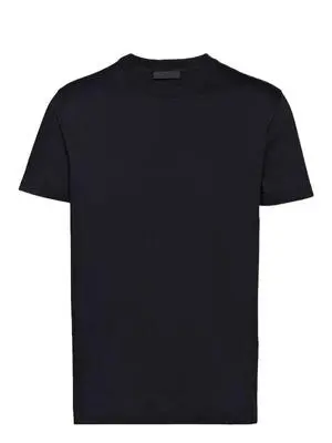 Prada Three Pack Cotton Jersey T-shirts - Black